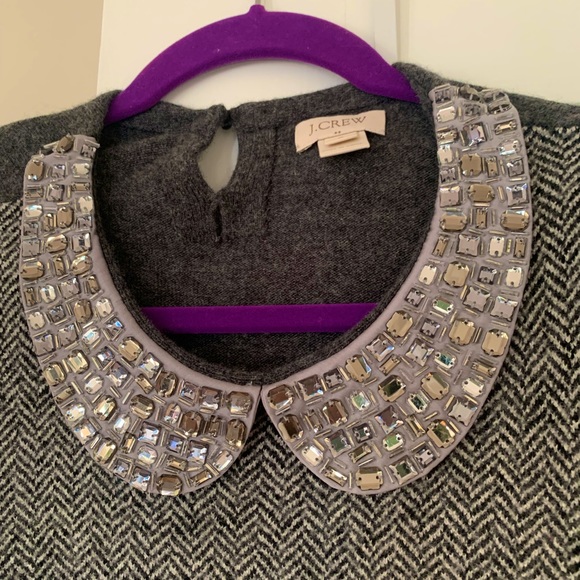 J. Crew | Sweaters | J Crew Peter Pan Jewel Collar Sweater | Poshmark
